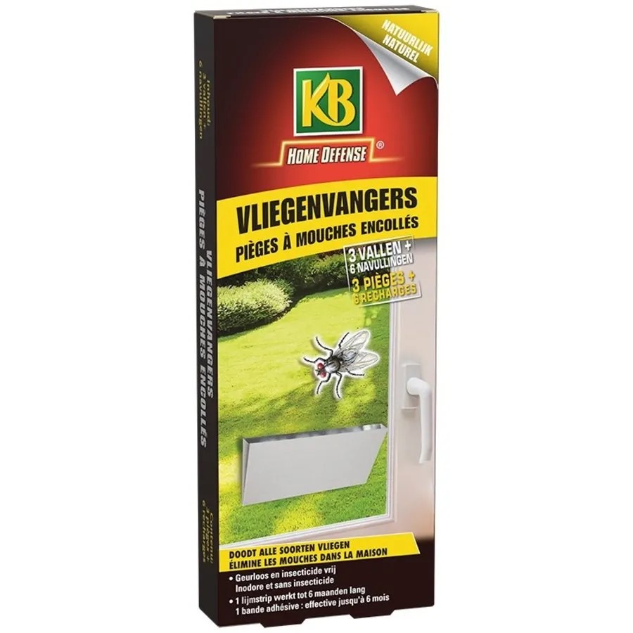 Kb 3 vliegenvangers en 6 navulling - Insecten - Ranzijn tuin & dier